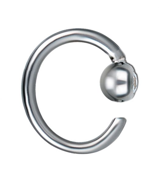 PIERCING RING WITH JEWEL