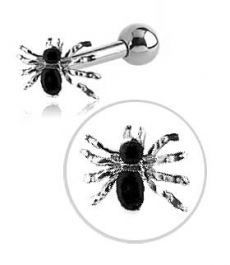 HELIX PIERCING WITH SPIDER