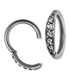PIERCING HELIX CLICKER CON CRISTALLI