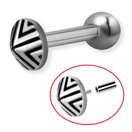 Flat piercing con freccia