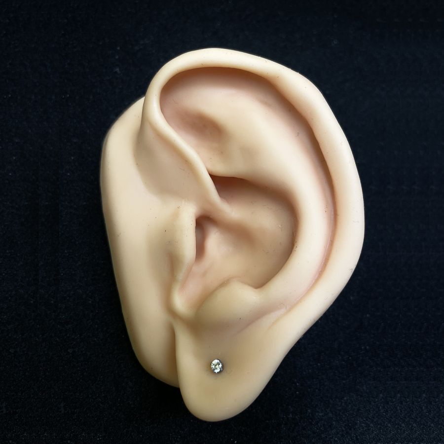 Labret avec cristal pour piercing conch