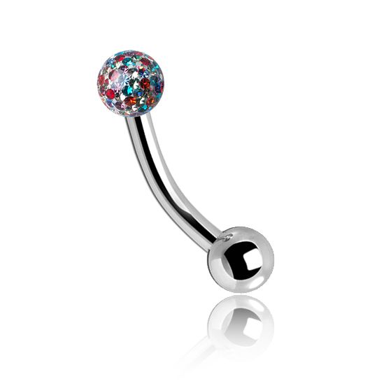 MINI PIERCING WITH PREMIUM CRYSTAL AND RESIN