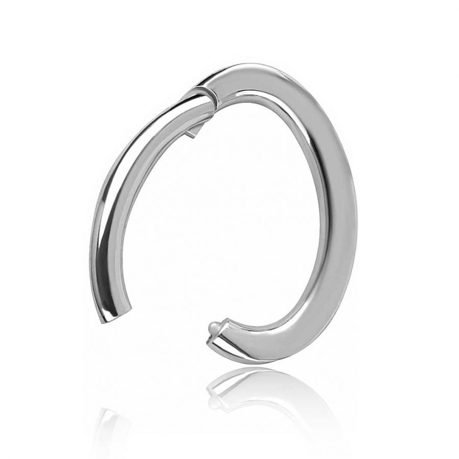 CLICKER PIERCING WITH SQUARE PROFILE FOR THE NAVEL